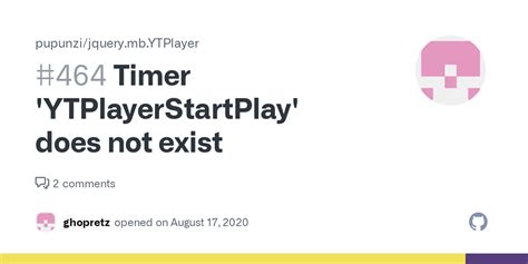 Timer YTPlayerStartPlay Does Not Exist Issue 464 Pupunzi Jquery