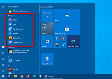 How To Hide Most Used Apps In The Start Menu On Windows