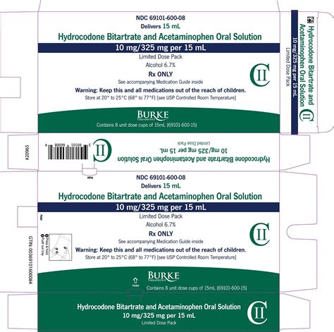 Hydrocodone Bitartrate And Acetaminophen Oral Solution Fda