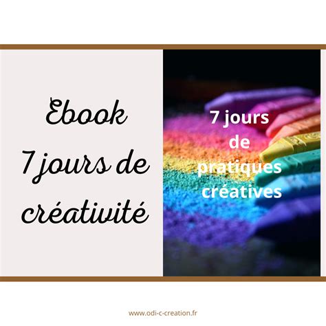 E Book 7 jours de créativité ODI C Création