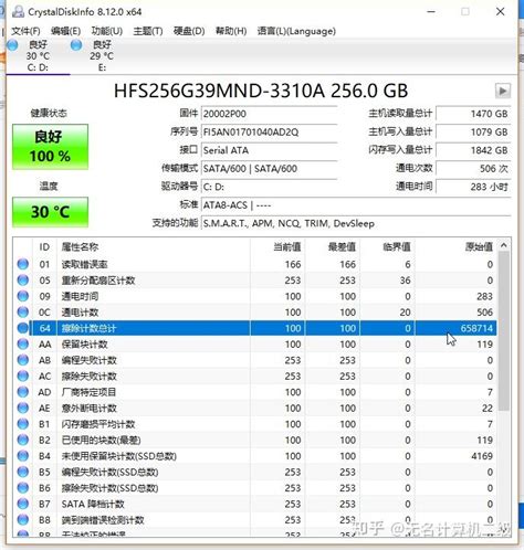 用CrystalDiskInfo查看硬盘健康状态 2023 7 14 知乎