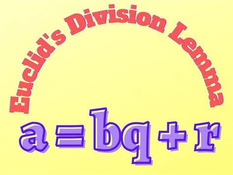 Euclids Division Lemma Class 10th Mit Number System