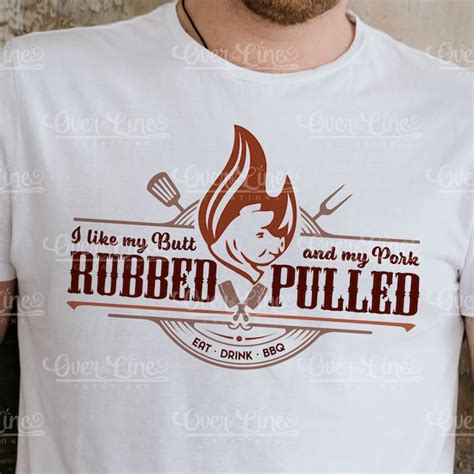 Pork Pulled Butt Rubbed Svg Etsy
