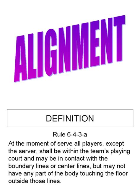 Illegal Alignment Power Point Final Pdf Volleyball Rules