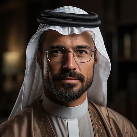Premium Ai Image A Man Wearing Glasses And A Black And White Shirt Is