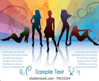 Sexy Woman Background Design Stock Vector Royalty Free 74511514 Shutterstock