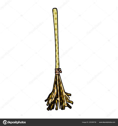 Cartoon Doodle Magic Broom Sticks Stock Vector Image By