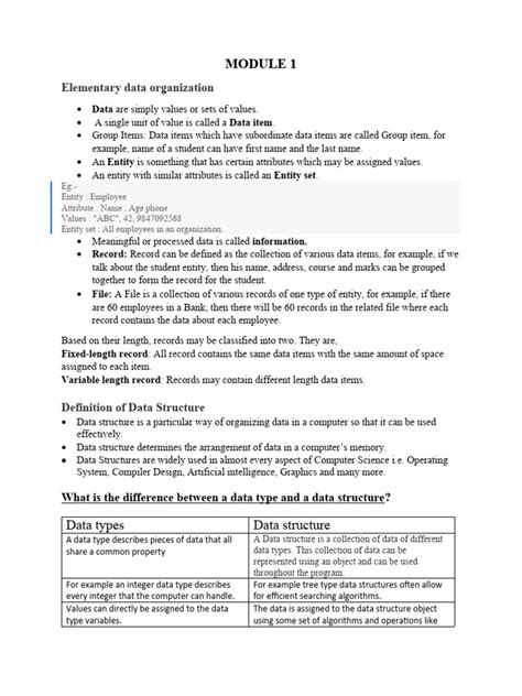 Ds 1 Pdf Time Complexity Data Type