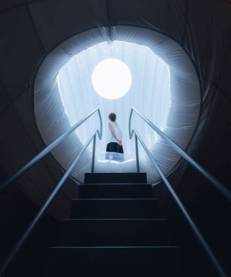 Cplus Inflatable Ellipsoid Matrix Space Cocoons Visitors In Warm Embrace In Beijing