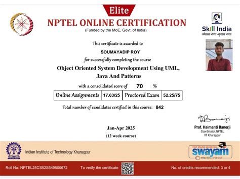 Nptel Lifelonglearning Onlineeducation Professionalgrowth Soumayadip Roy