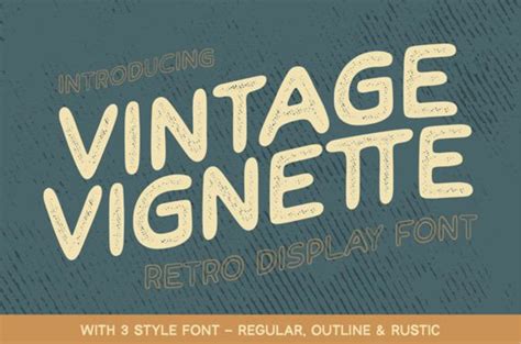 Vintage Vignette Font Freedafonts
