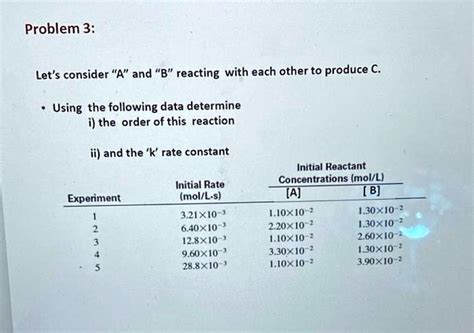solved problem 3 let s consider a and 8 reacting with each other