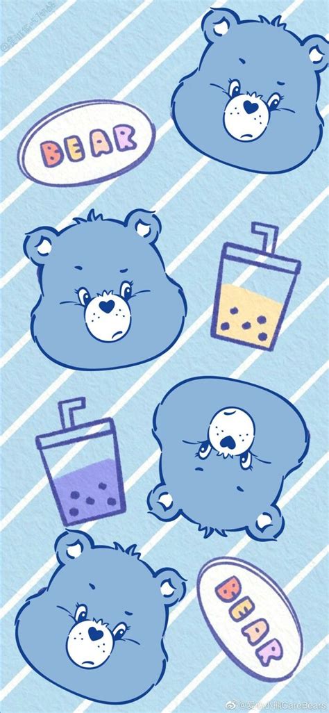 Pin By Bombastikgirl On Wallpapers Bear Wallpaper Cute Cartoon