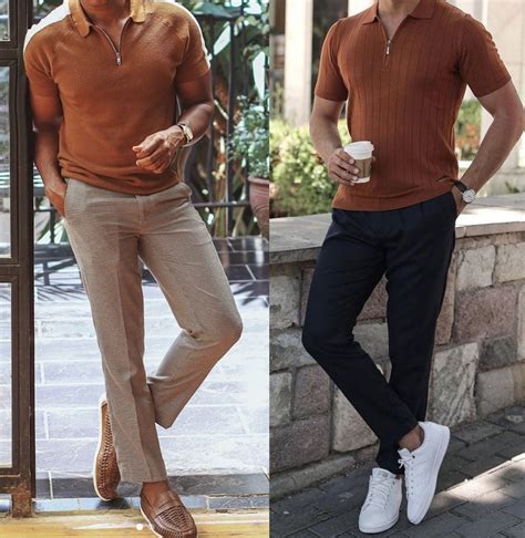 Wellbuiltstyle On Twitter Zip Polos In Caramel👌