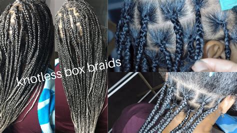 KNOTLESS BOX BRAIDS TUTORIAL BEGINNER FRIENDLY YouTube