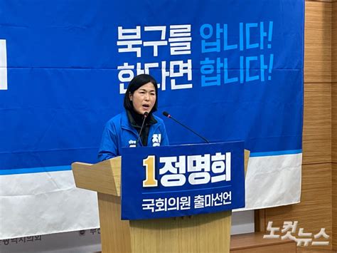 내가 북구 전문가 민주 정명희 부산 북구을 출마 선언