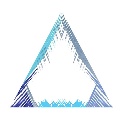 디자인에 대 한 추상 삼각형 모양 기하학적 기호 요소 프리미엄 벡터