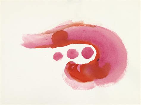 Untitled Abstraction Pink Curve And Circles 1970s By Georgia O