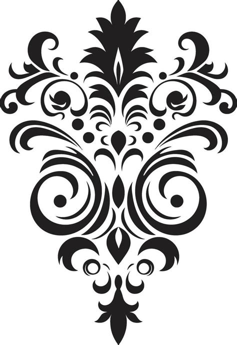 Minimalist Ornament Black Delicate Flourish Decorative 44434109 Vector Art At Vecteezy