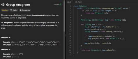 Nishanthini Boserajan On Linkedin Groupanagrams Hashmap Gratitude 75dayblindcodechallenge