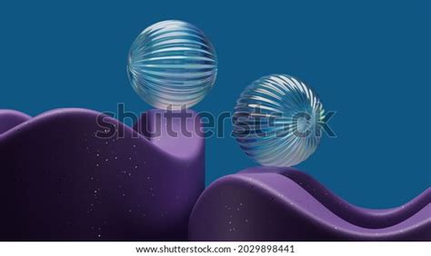 D Render Glass Balls Dispersion Refraction Stock Illustration Shutterstock