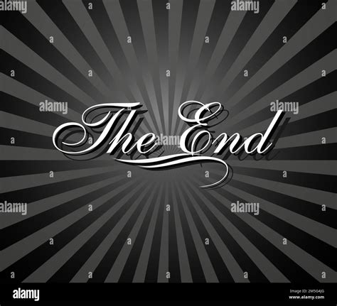 Movie Ending Vector Screen Stock Vector Image And Art Alamy