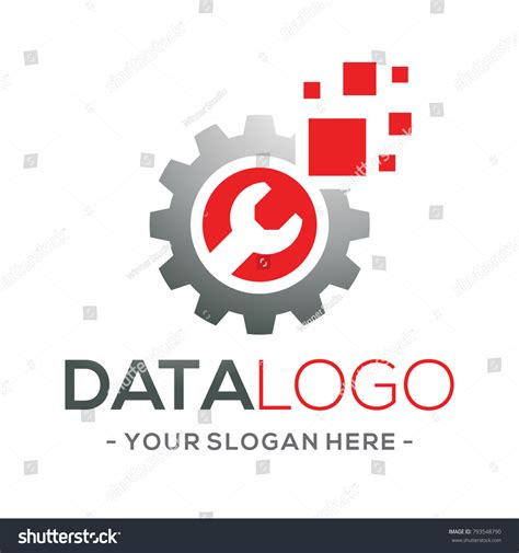 Secure Back Data Service Logo Vector Stock Vector Royalty Free 793548790