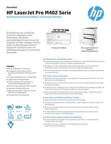 HP LaserJet Pro M402 Serie | Manualzz