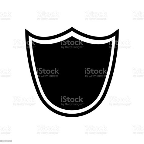 Ilustración De Icono De Escudo En Moda Estilo Plano Aislado Sobre Fondo