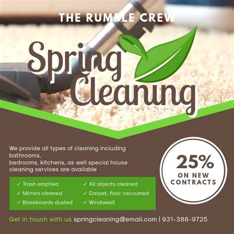 Spring Cleaning Flyer Template Printable Word Searches