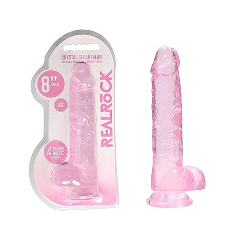 Realrock Realistic Dildo With Balls 8 Pink