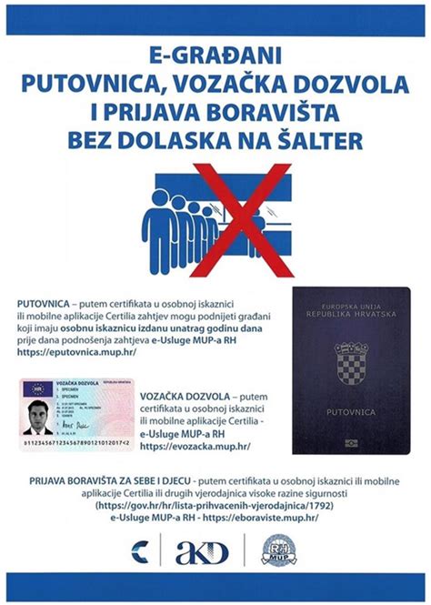 Zadarski Zadarska policija poziva građane evo kako možete podnijeti zahtjev za nove dokumente