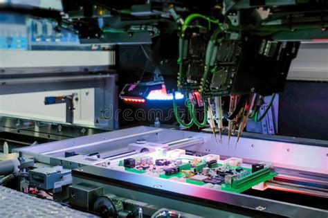 Testing On Printed Circuit Board Stock Photo Image Of Connection Technology