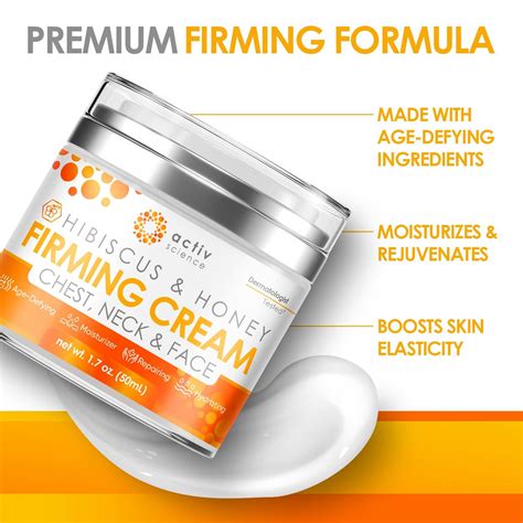 Hibiscus And Honey Firming Neck Cream Skin Tightening Lotion With
