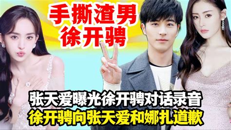 张天爱曝光与徐开骋通话录音，徐开骋发长文向张天爱和古力娜扎道歉，看看网友们怎么说 哔哩哔哩