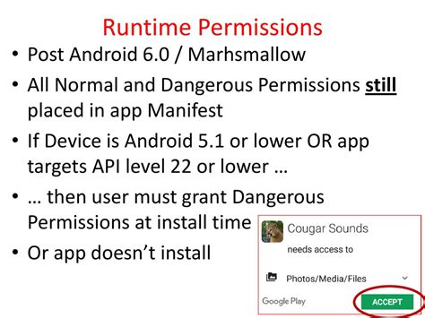 Cs371m Mobile Computing Runtime Permissions Ppt Download