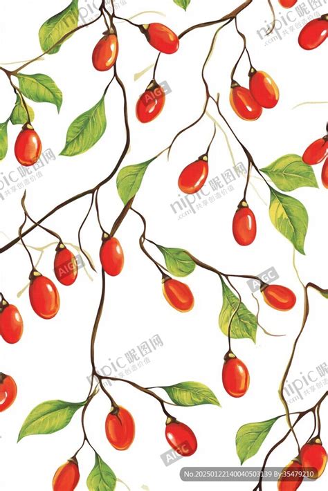 Ai创作图枸杞林插画 手绘樱桃壁纸 水果樱桃墙纸印花图案 手绘枸杞植物 吊杆枣插画 枸杞手绘花纹 手绘红枣枸杞 枸杞底纹 手绘枸杞素材 手绘吊杆枣插画 新鲜枸杞插画 插画枸杞 相思豆插画 红枣