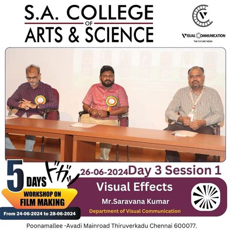 Saravana Kumar Palani On Linkedin Yesterday Took Seminar On Vfx Happy