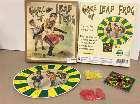 Vintage 1940s Remake Game Of Leap Frog Heritage Toys Russimco Complete