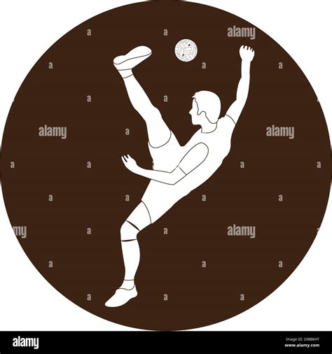 Takraw Player Logo Design Vector Silhouette Stock Vector Image And Art
