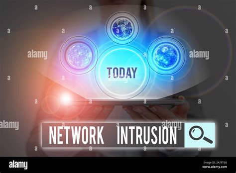 Word Writing Text Network Intrusion Business Photo Showcasing Device Or Software Application
