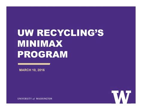Curc Presentation On Uws Minimax Program Ppt