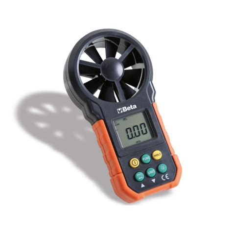 Digital Anemometer With Fan Sensor Body Exterior Made Of Non Slip