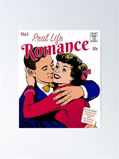 1950s Romance Comic Book Style Cover Pop Art Poster For Sale By