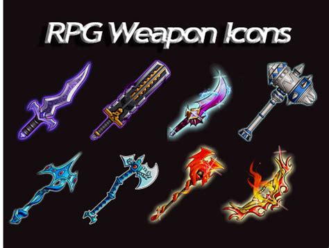 Rpg Weapon Icons 2d 图标 Unity Asset Store