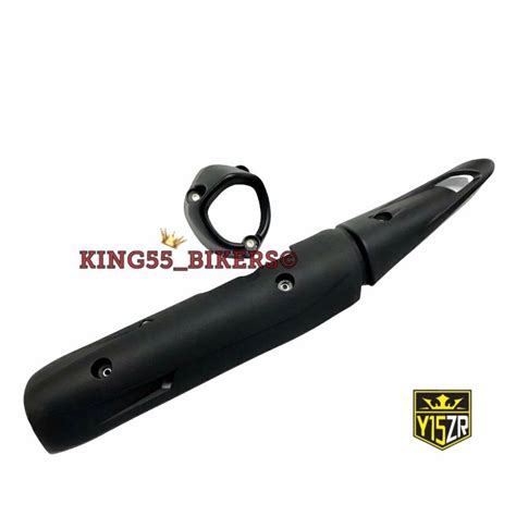 ฝาครอบทอไอเสยคารบอน สดา สาหรบ YAMAHA Y15 V1 V2 EKZOS EXCITER150
