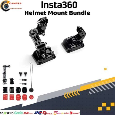 Promo Insta360 Helmet Mount Bundle For Insta 360 One X2 One R Go 2
