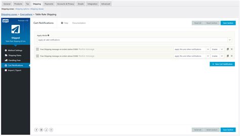 Table Rate Shipping Method For Woocommerce By Shipped Woocommerce Table Rate Shipping