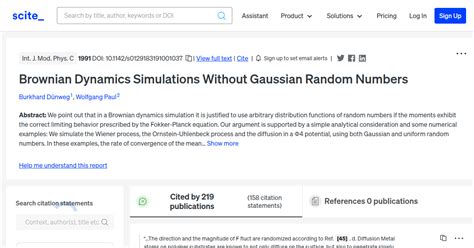 Brownian Dynamics Simulations Without Gaussian Random Numbers