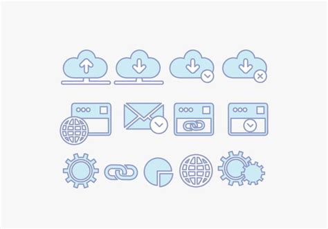 벡터 윤곽선 컴퓨터 아이콘 Ai Eps Svg Uidownload